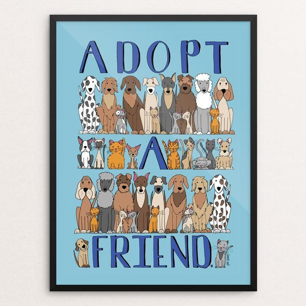 Adopt A Friend Poster by J Clement Wall - Creative Action Network