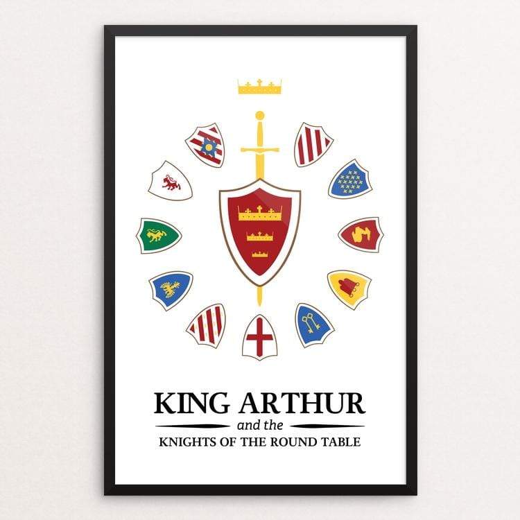 Knights Of The Round Table Emblem Panoply Of King Arthur With Shield