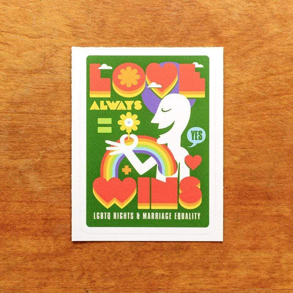 Love Always Wins Sticker by Roberlan Paresqui Creative Action Network