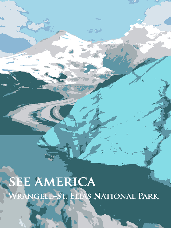 Wrangell-St. Elias National Park Poster by Dan Luo - Creative Action ...