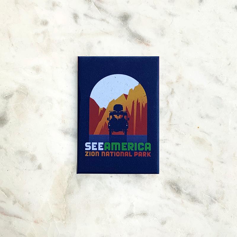 Zion National Park Hemp Magnet by Luis Prado Creative Action Network